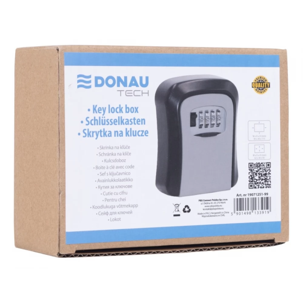 DONAU Tech Ključ sigurno zaključavanje broj 115x95x40 mm srebrno-crna ...