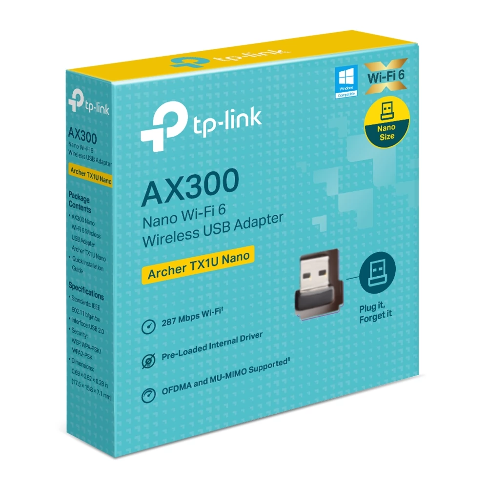 TP-LINK Archer TX1U Nano AX300 Nano Wi-Fi 6 Wireless USB Adapter - iPon.hu