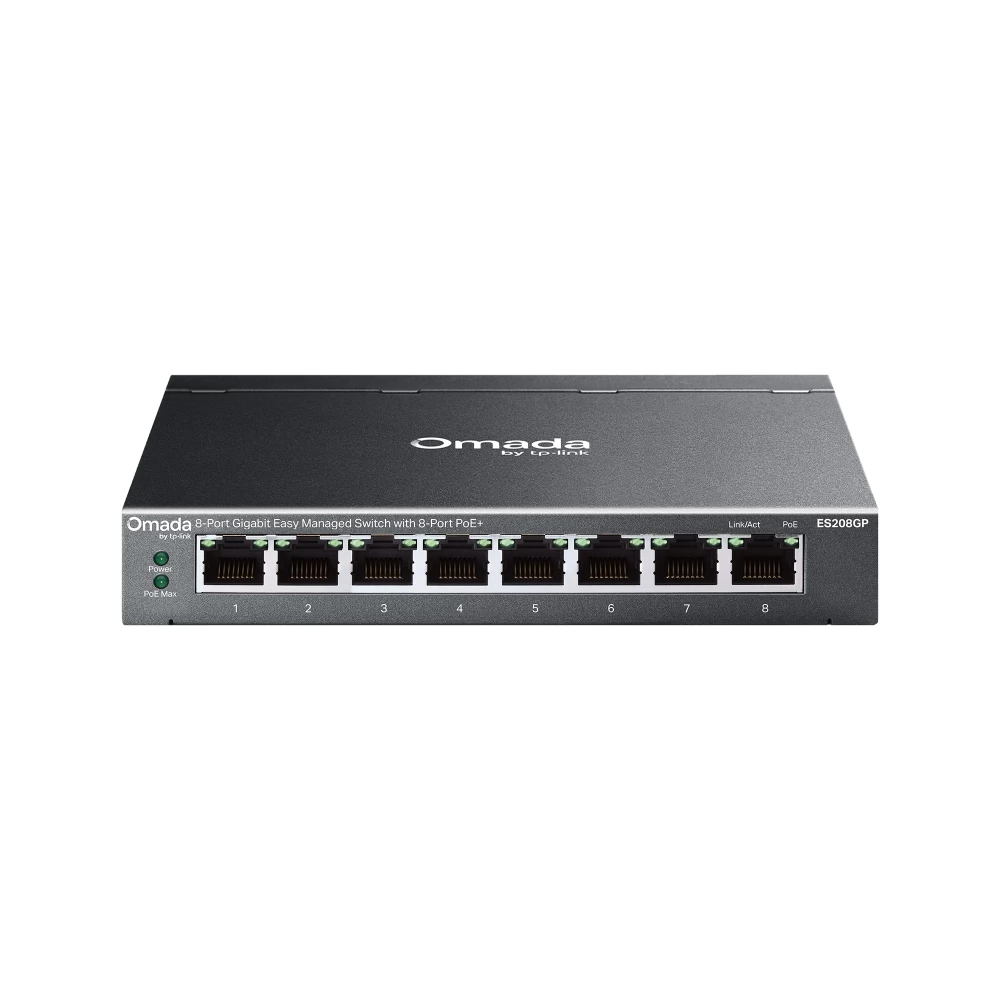 TP-LINK ES208GP Omada 8-Port Gigabit Easy Managed Switch with 8-Port ...
