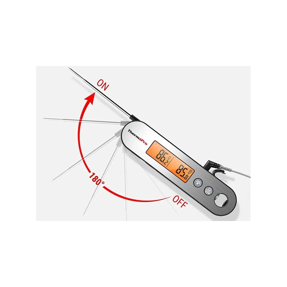 THERMOPRO TP-610 Digital kitchen thermometer Silver - iPoncomp.com