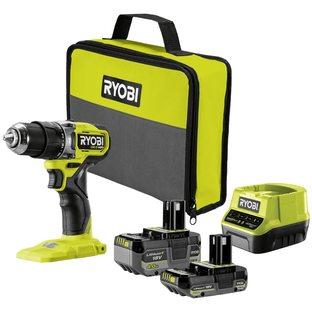 RYOBI ONE+ HP RPD18C1-242S 18V Akkumulátoros fúró-ütvefúró + 2x4.0Ah ...