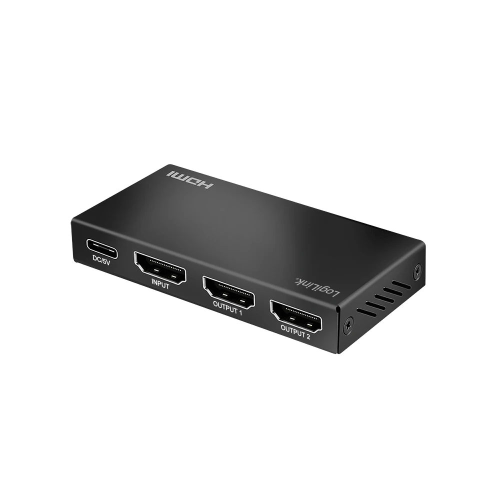 LOGILINK HDMI splitter 1x2-Port 4K/60 Hz HDCP EDID HDR CEC downscaler ...