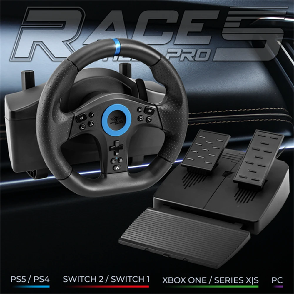 SPIRIT OF GAMER Race Wheel Pro 5 Kormány fekete SOG-RWP5 - iPon.hu