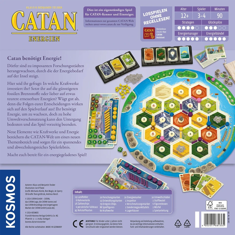 KOSMOS Catan Energien társasjáték 684365 - iPon.hu