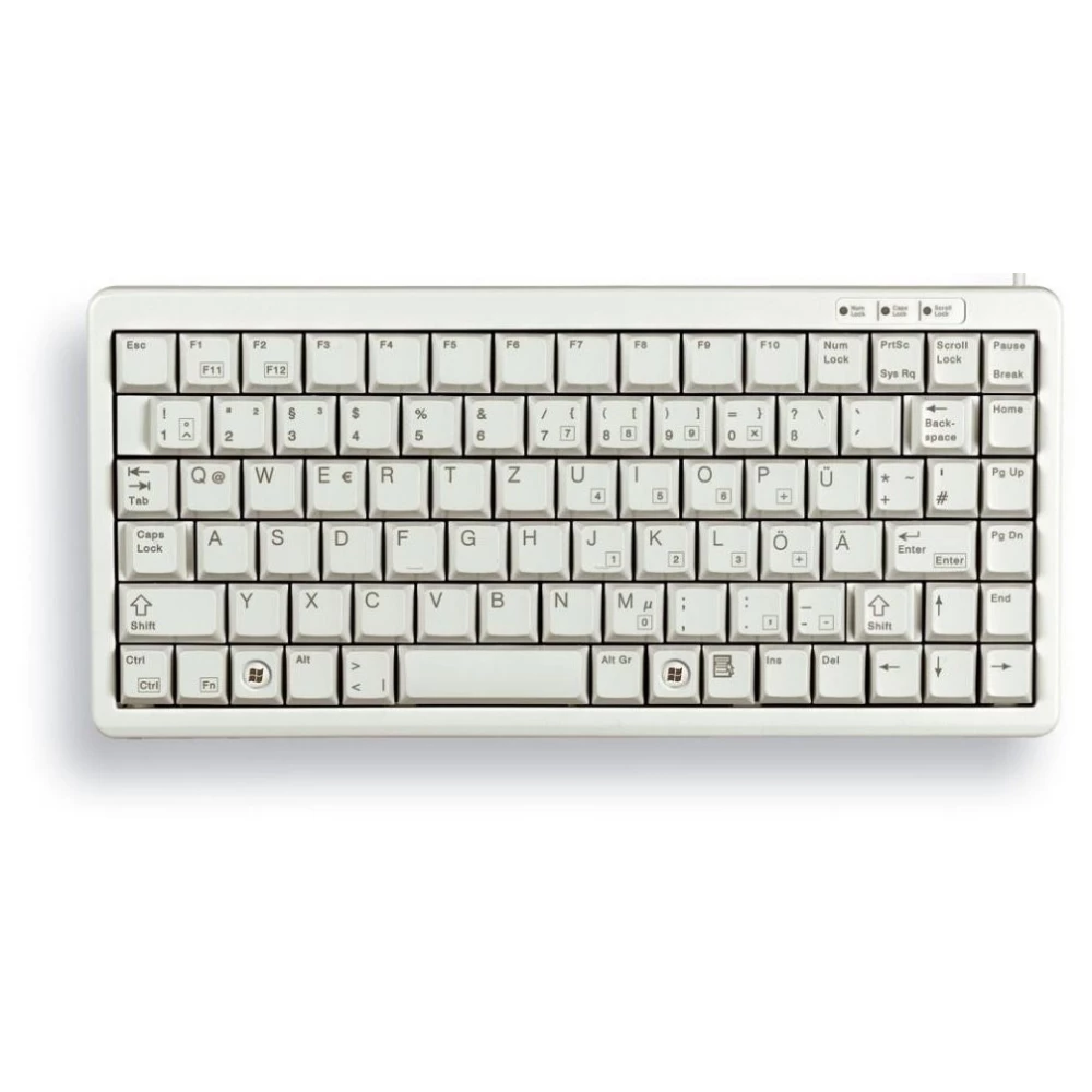 CHERRY Compact-Keyboard G84-4100 USB/PS-2 US Angol szürke - iPon.hu