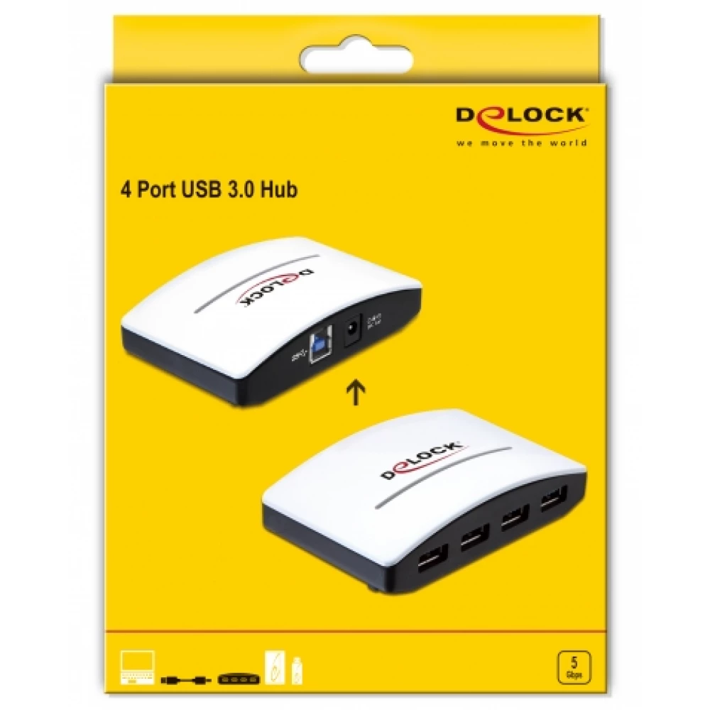 DELOCK USB 3.0 spoljašnjeg razdelnik 4 portos 61762 - iPoncomp.hr