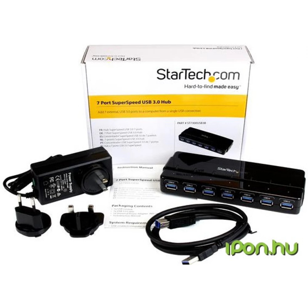 STARTECH 7 Port SuperSpeed USB 3.0 Hub - iPon.hu