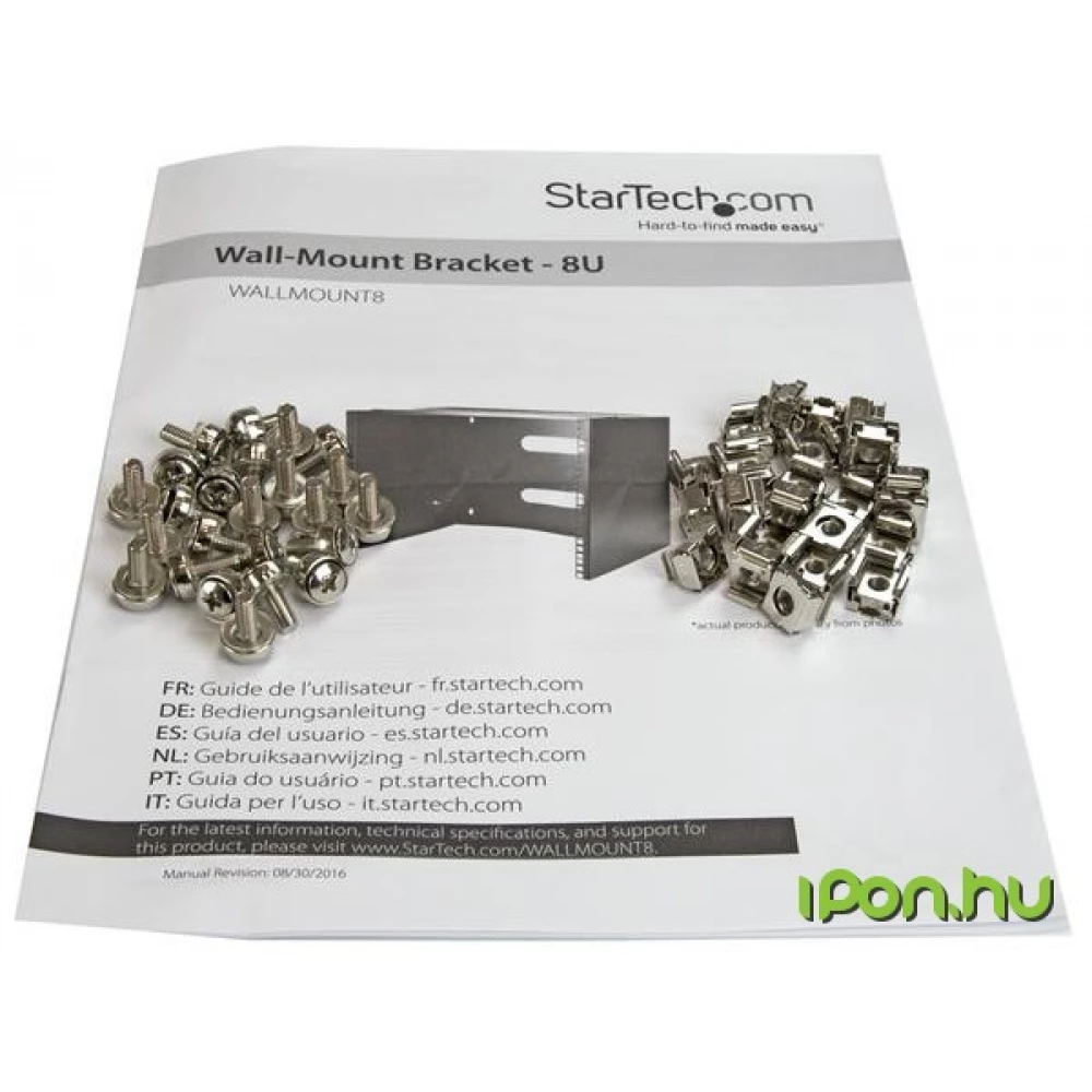 STARTECH Wall-Mount Bracket for Shallow Rack-Mount Equipment - Solid ...