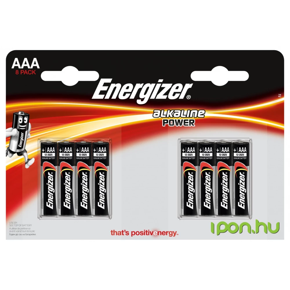 ENERGIZER Alkaline Power Mikro pencil element (AAA) 8pcs - iPoncomp.com