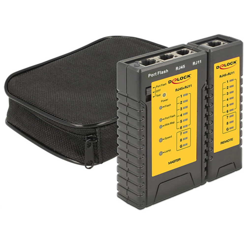 DELOCK Kabel tester RJ45 / RJ12 + Tragač priključaka - iPoncomp.hr