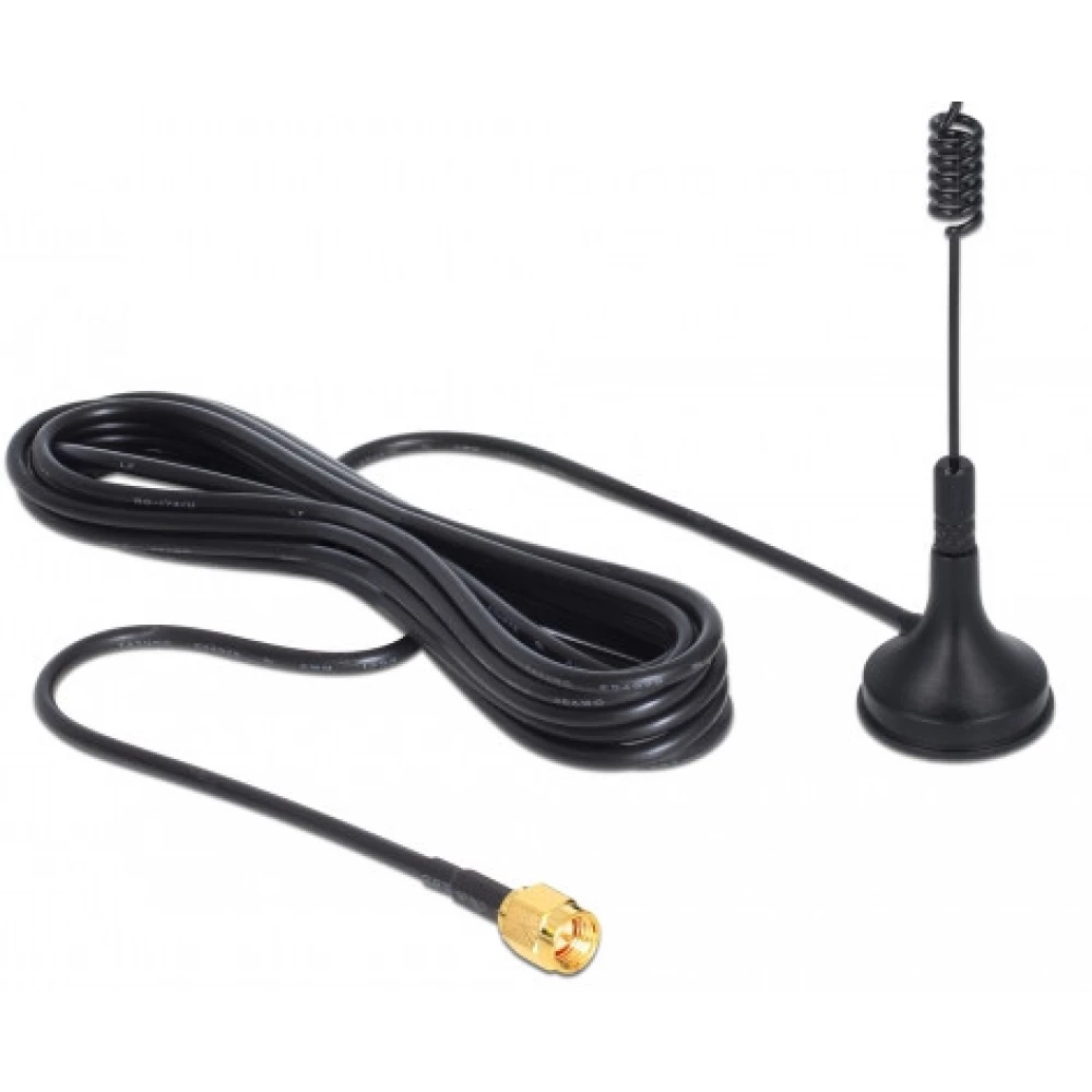 DELOCK 88877 ISM 433 MHz Antenna SMA 3 dBi omnidirectional fixed ...