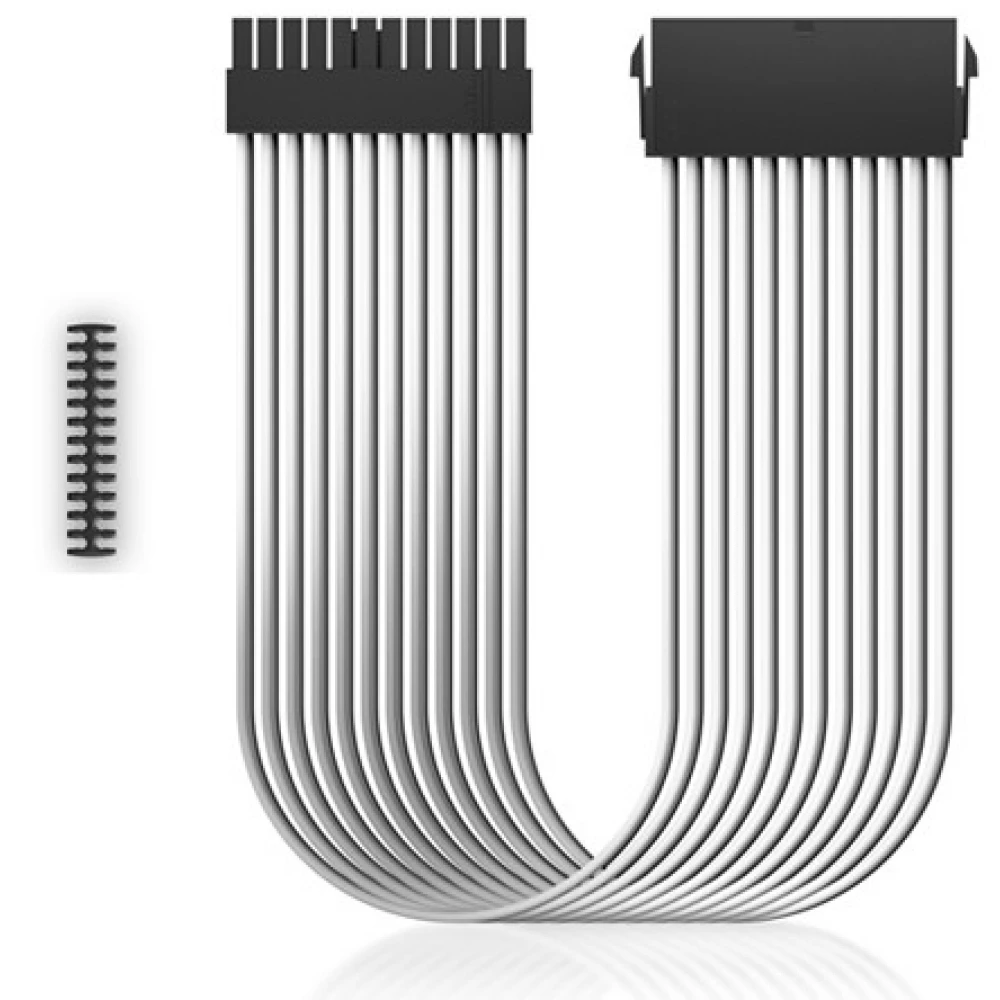 DEEPCOOL ATX 24 pin power cable White 30cm DP-EC300-24P-WH - iPoncomp.com