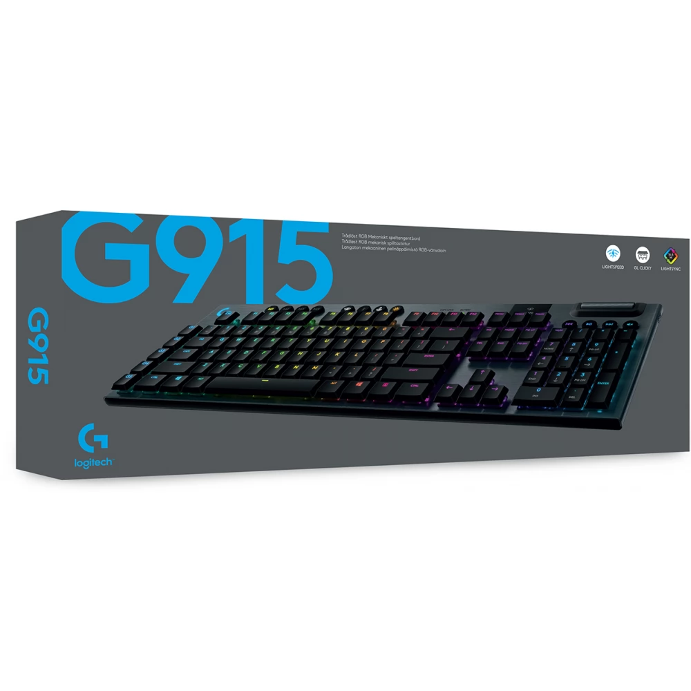 LOGITECH G915 Lightspeed Wireless Tactile Swiss black - iPoncomp.com