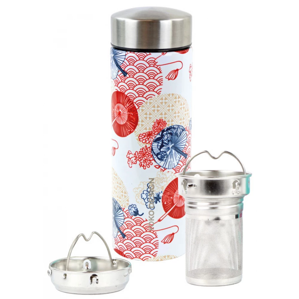 YOKO DESIGN 1775 Tea pot Isothermal Japan bottle 350 ml pattern ...