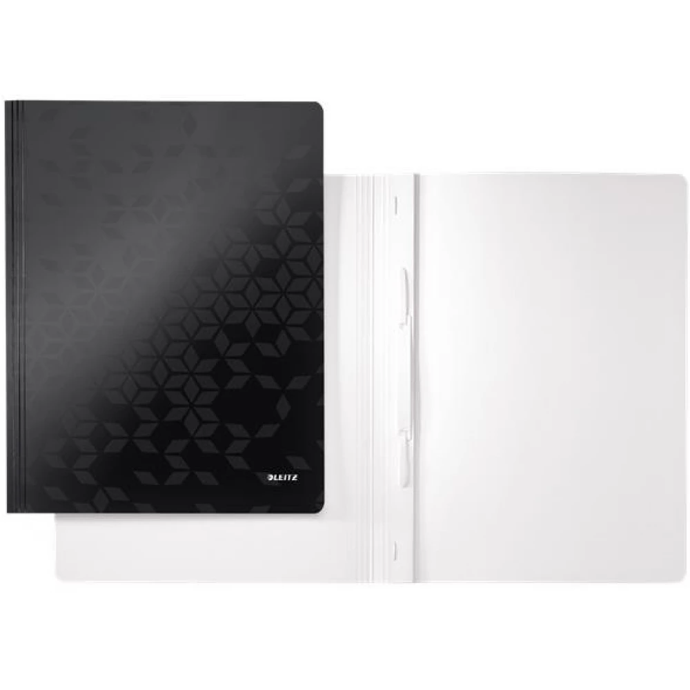 LEITZ self-binder laminated karton lakkfényű A4 Wow black - iPoncomp.com
