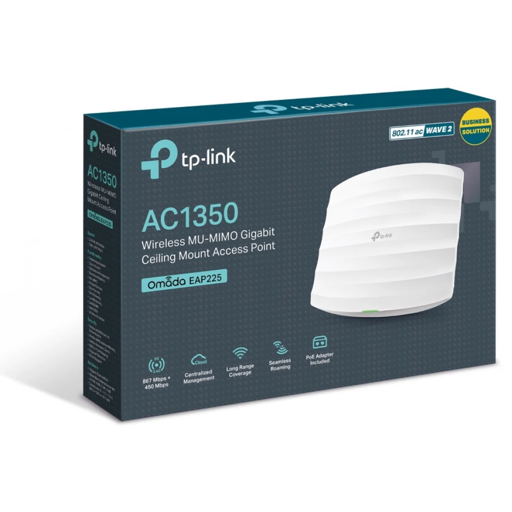 TP-LINK EAP225 AC1350 ceiling mountable Access Point - iPoncomp.com