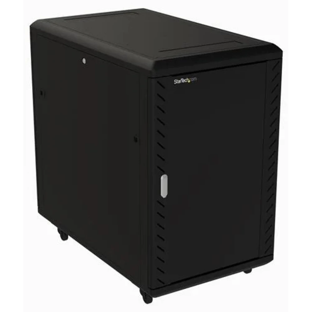 STARTECH 18U Server Rack Cabinet - Includes Casters and Leveling feet ...