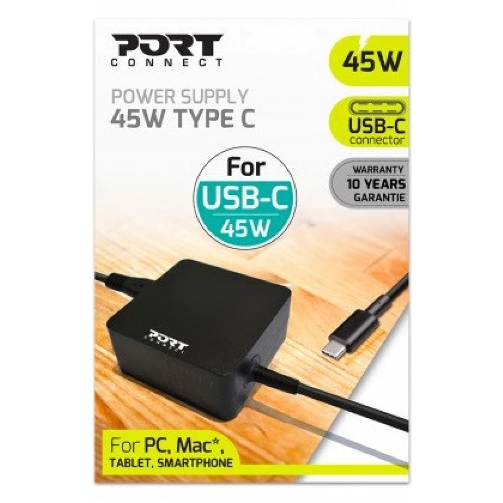 PORT DESIGNS Power Supply 45 W - Type C - iPoncomp.com