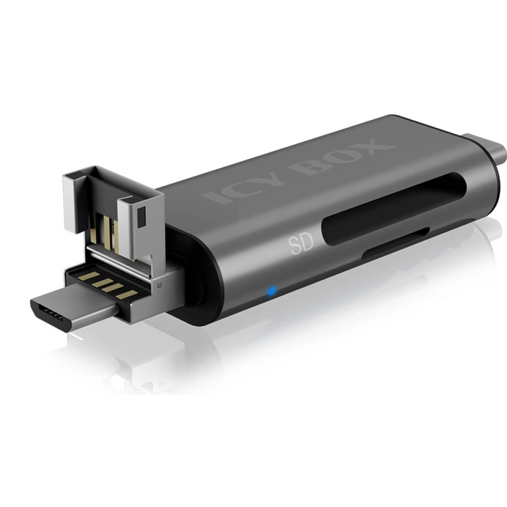ICY BOX IB-CR201-C3 External card reader with multi-USB connector - iPon.hu