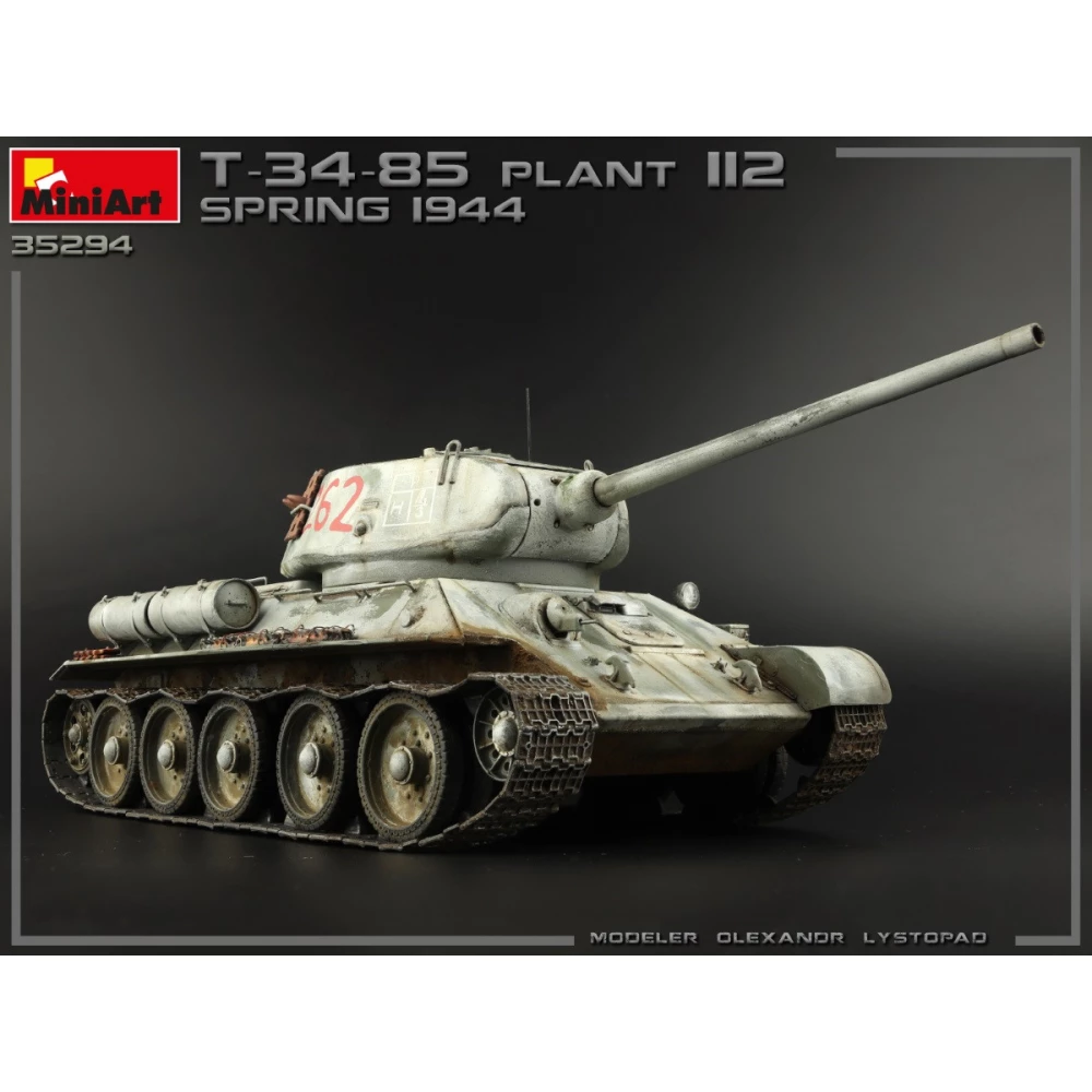 MINIART 1/35 T-34/85 PLANT 112 tank 1944 spring military vehicle model ...