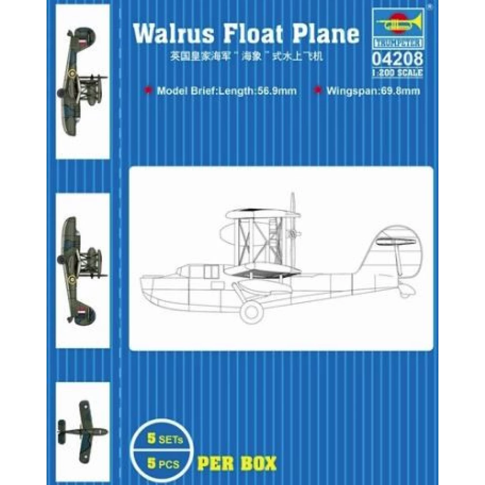 TRUMPETER 1/200 Walrus Float Plane military aircraft model accessory ...