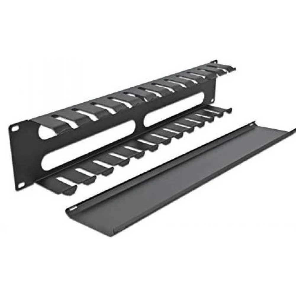 DIGITUS 19" cable management panel with 4 openings cable routing ...