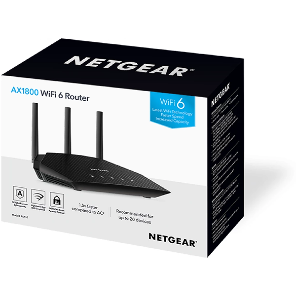 NETGEAR RAX10 Armor Wireless AX1800 Dual-Band Gigabit Router - iPon.hu