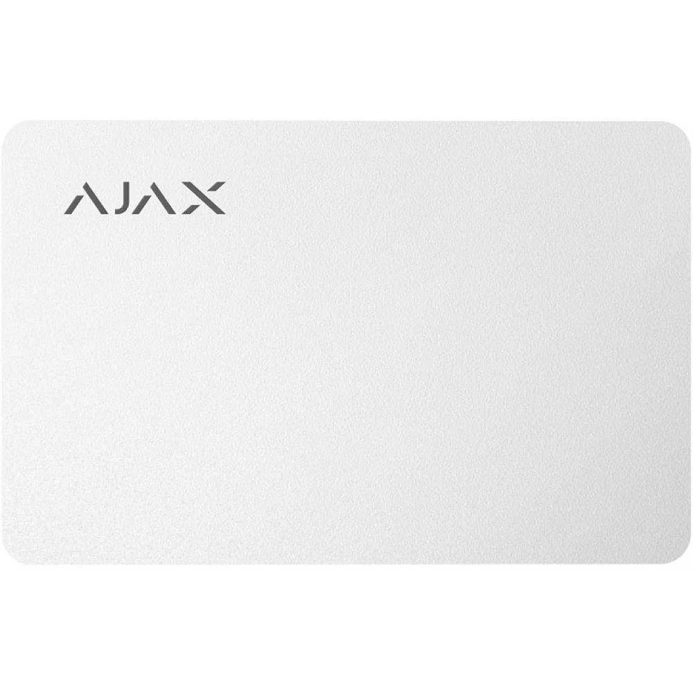 AJAX SYSTEMS Pass access control card white 100 pcs - iPoncomp.com