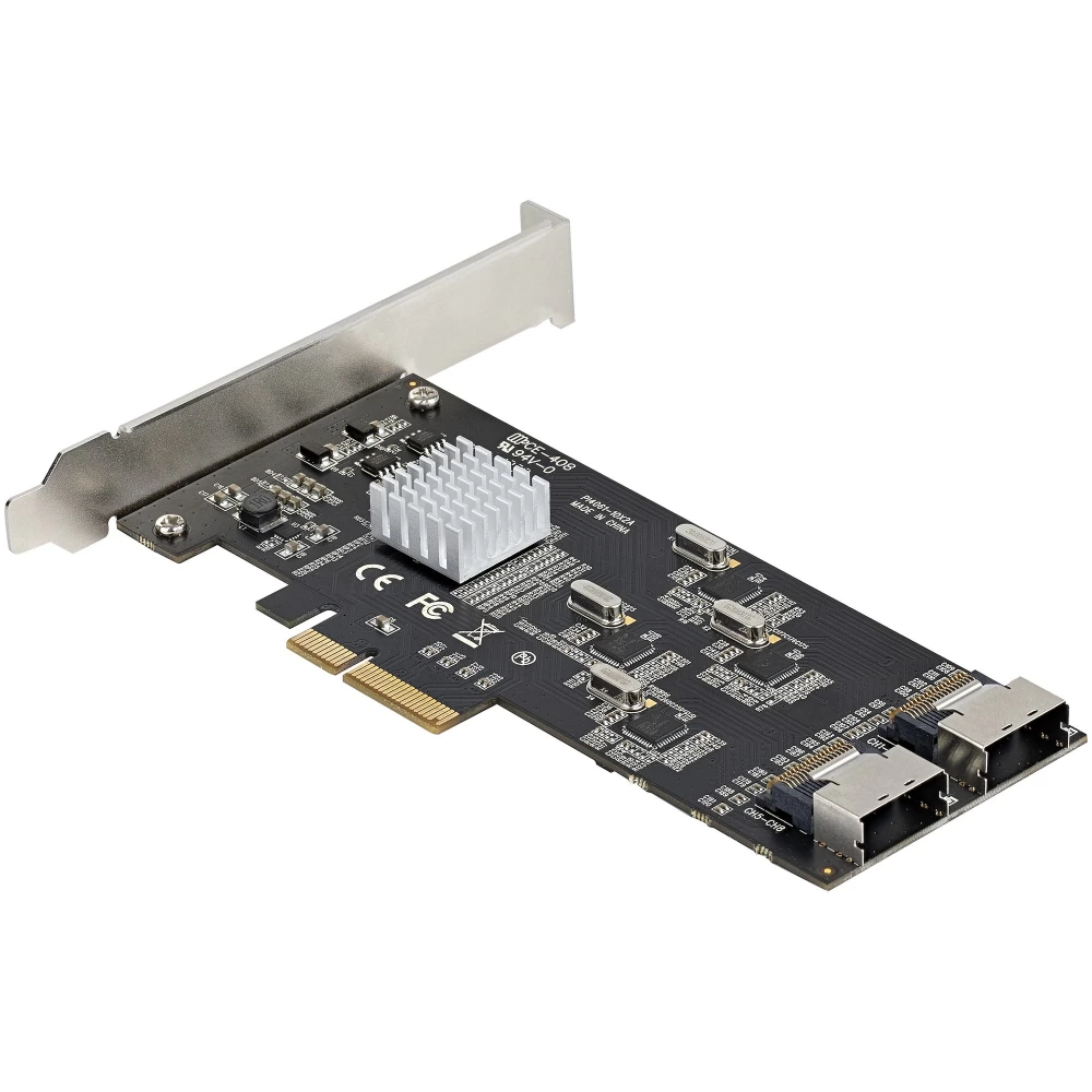 STARTECH 8 Port SATA PCIe Card - PCI Express 6Gbps SATA Expansion ...