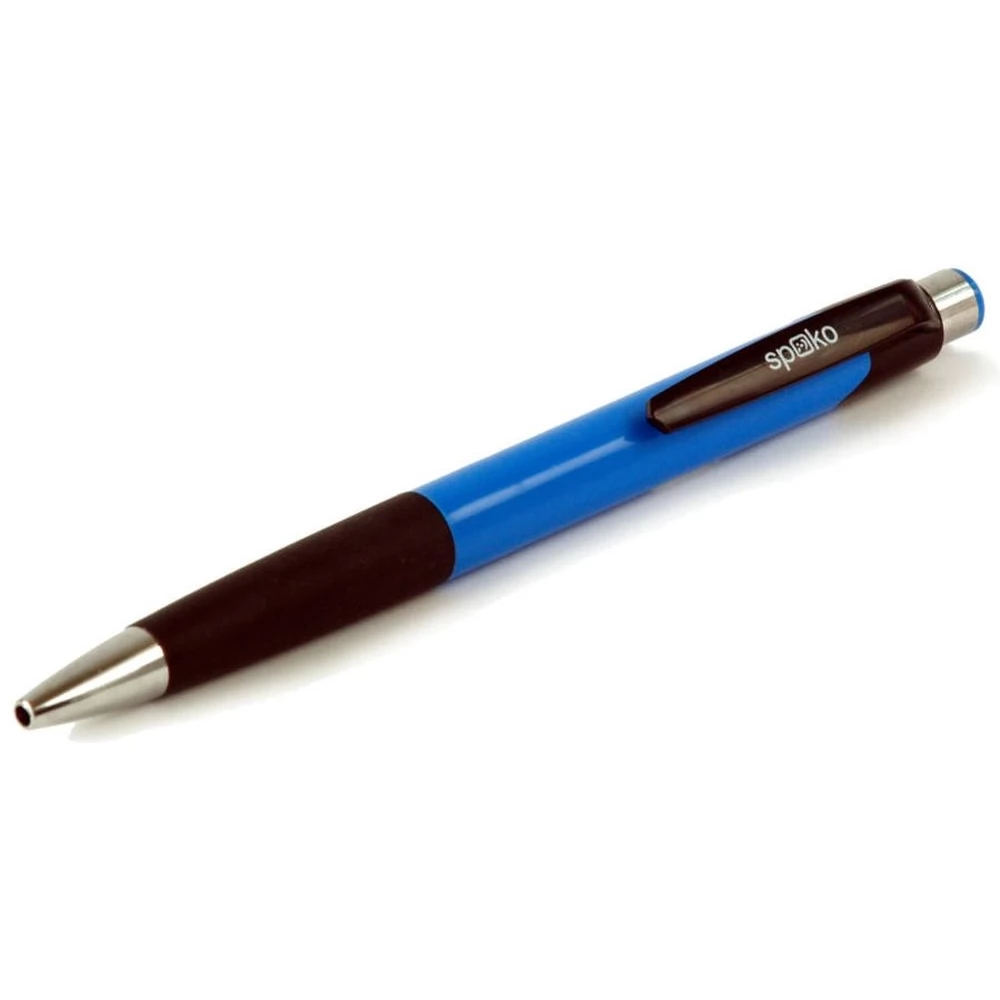 Spoko 112 push-button blue pen - iPoncomp.com