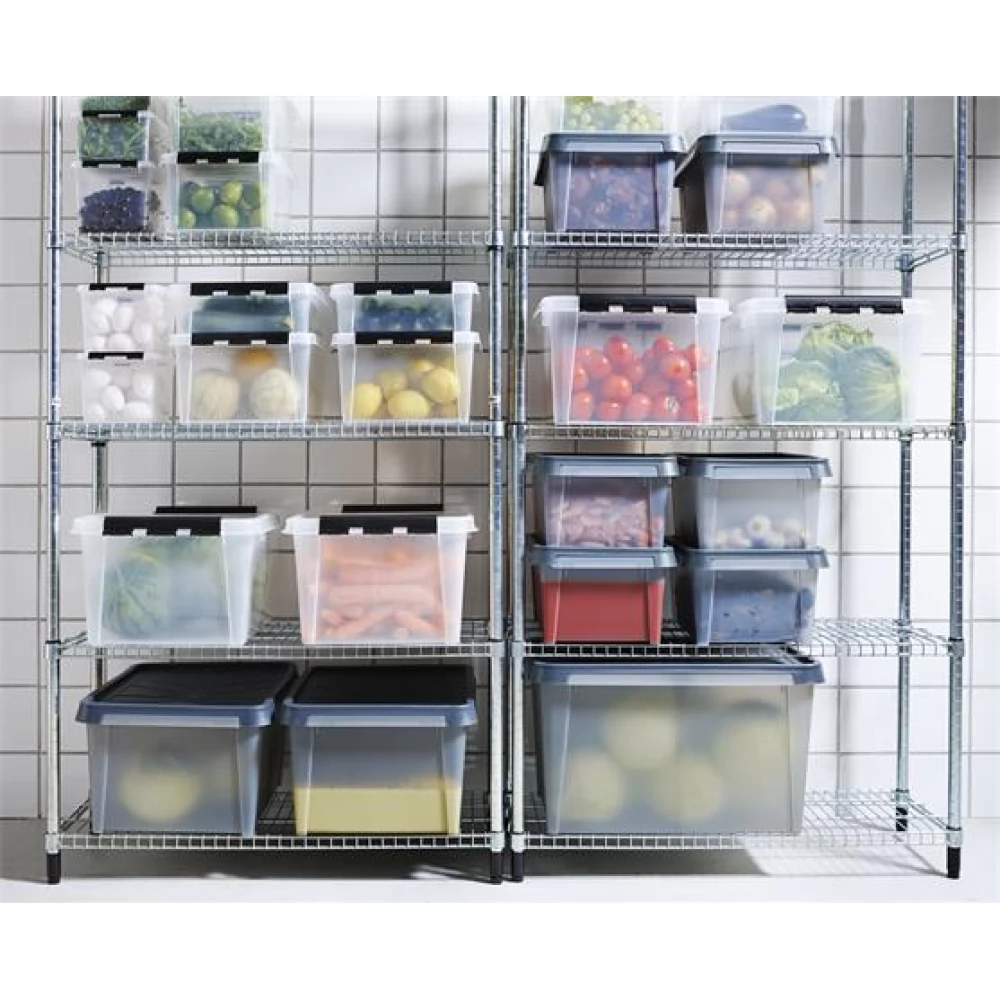 SMARTSTORE Classic 10 Plastic storage box 8 liter black fogantyúkkal ...