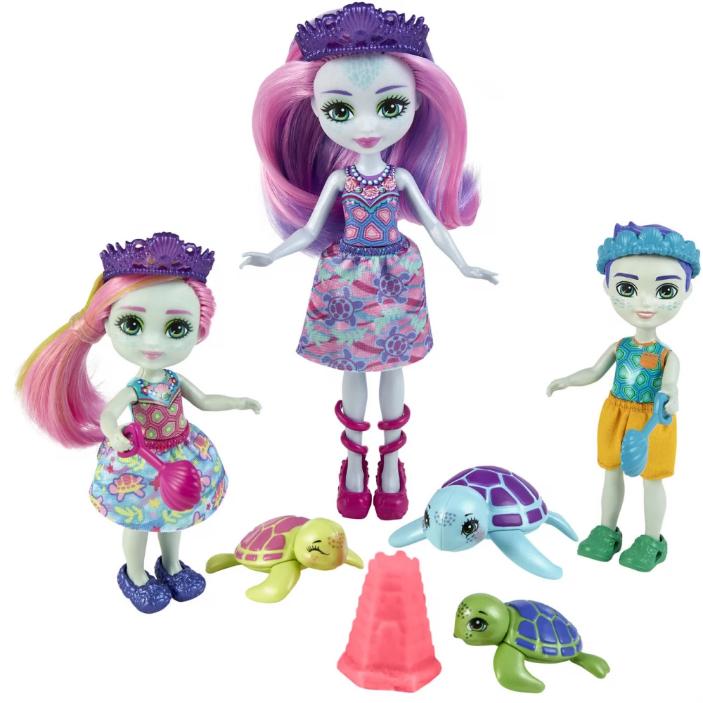 MATTEL Enchantimals Turtle family figura set - iPoncomp.com