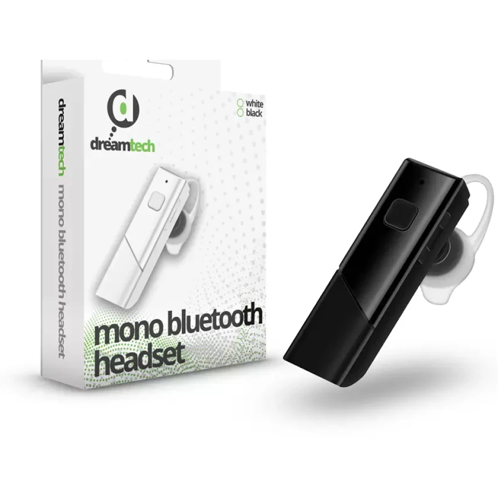 DREAMTECH Mono Bluetooth Headset Black - iPoncomp.com