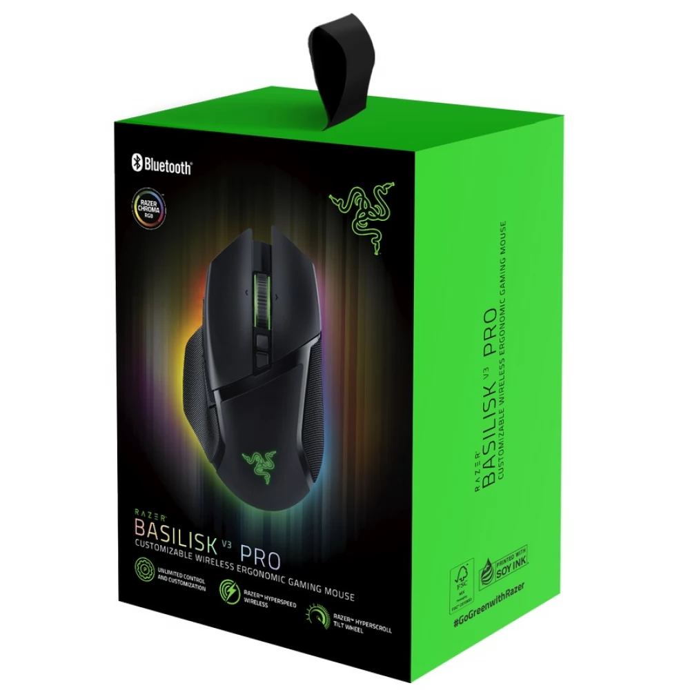 RAZER Basilisk V3 Pro - Black - iPoncomp.com