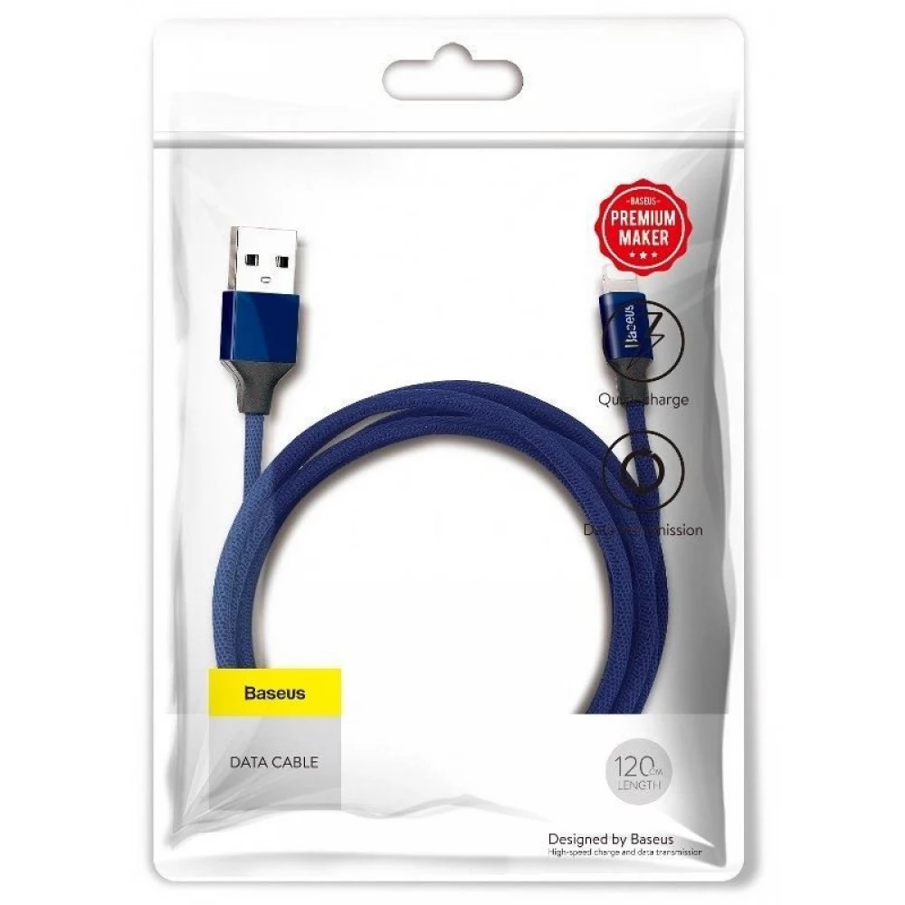 Baseus Usb Lightning Töltő Adat Kék 1 2m Calyw 13 Ipon Hu