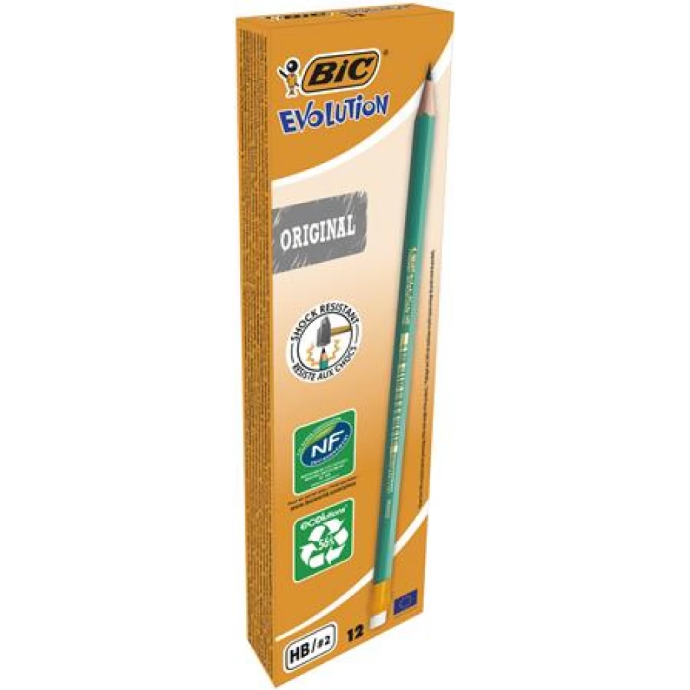 BIC Evolution Original Grafitceruza eraser HB hexagonal 12 pcs ...