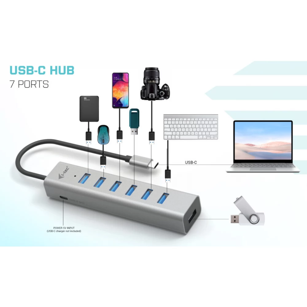 ITEC USB-C Charging Metal HUB 7 Port - iPon.hu
