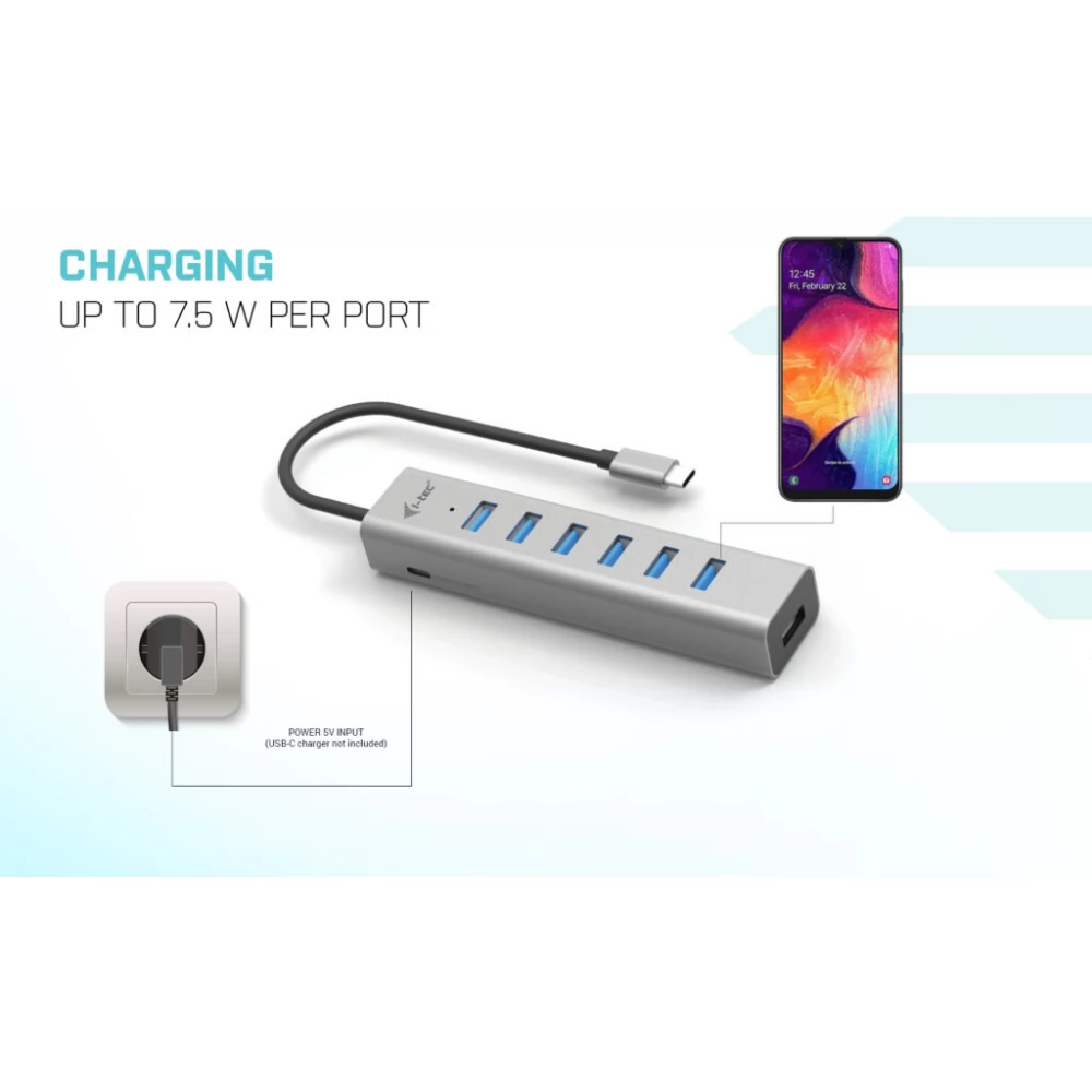 ITEC USB-C Charging Metal HUB 7 Port - iPon.hu