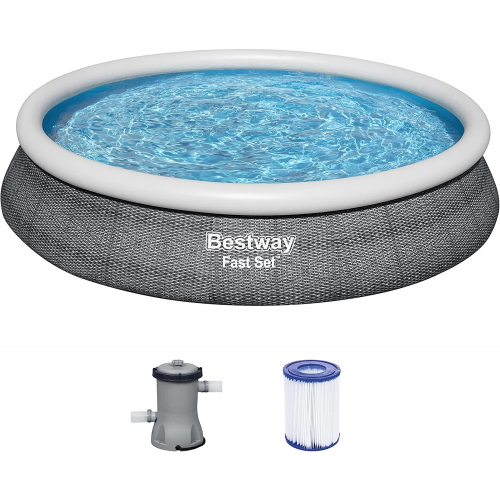 BESTWAY 57313 Fast Set inflatable pool set 457 x 84 cm - iPoncomp.com