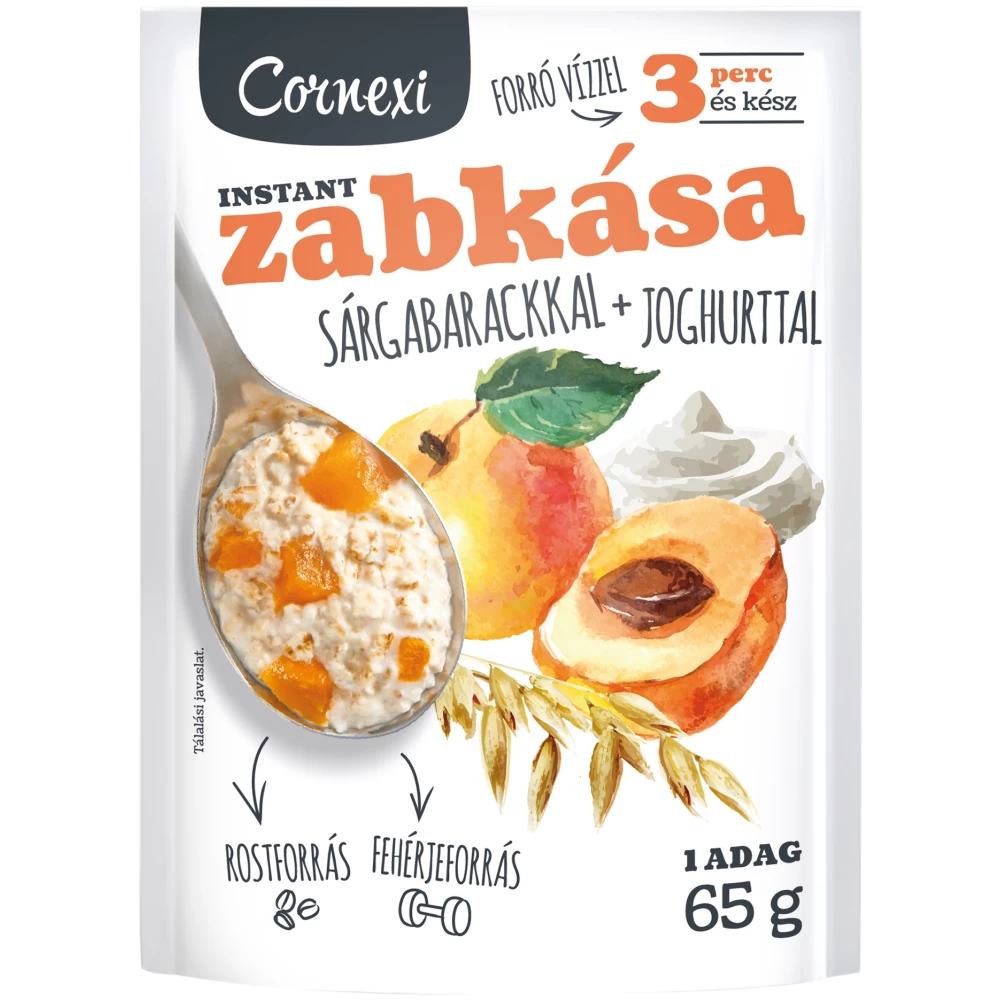 Cornexi zabkása sárgabarack-joghurt 65 g - iPon.hu
