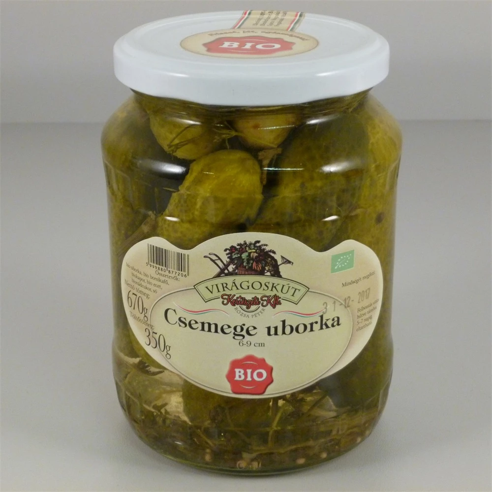 Virágoskút bio csemege uborka 670 g - iPoncomp.com