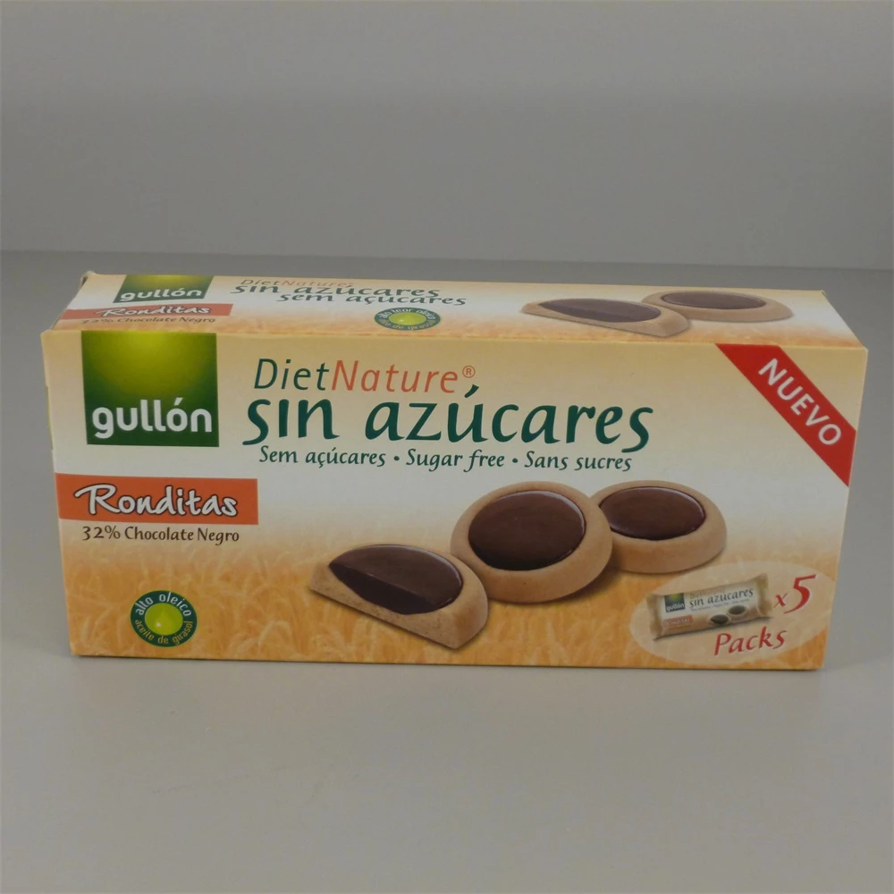 GULLON ronditas biscuit étcsokoládéval töltöttédesítőszerrel 186 g ...