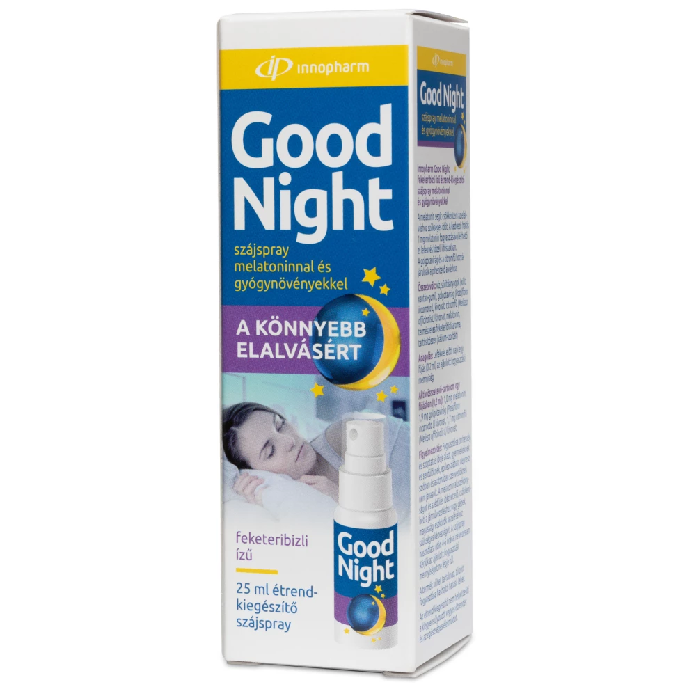 Innopharm good night szájspray melatoninnal és gyógynövényekkel 25 ml ...