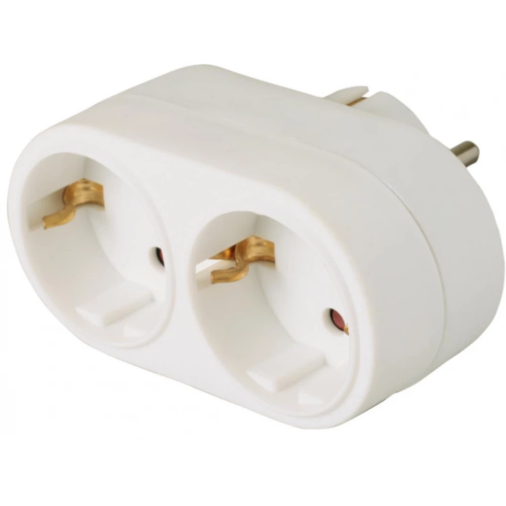 networking distributor 2 grounded 90° turned outlet - iPoncomp.com