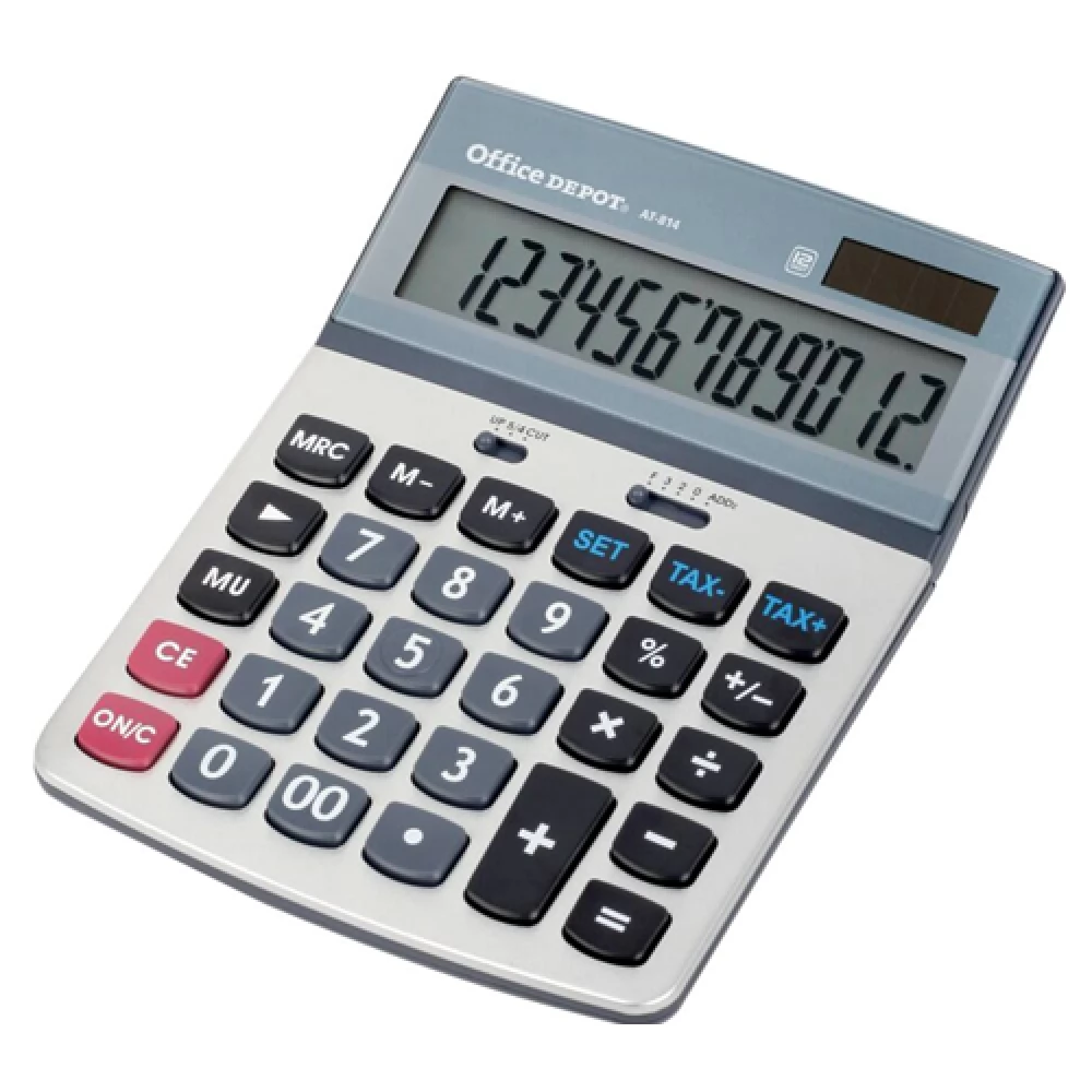 OFFICE DEPOT AT-814 desktop calculator silver - iPoncomp.com
