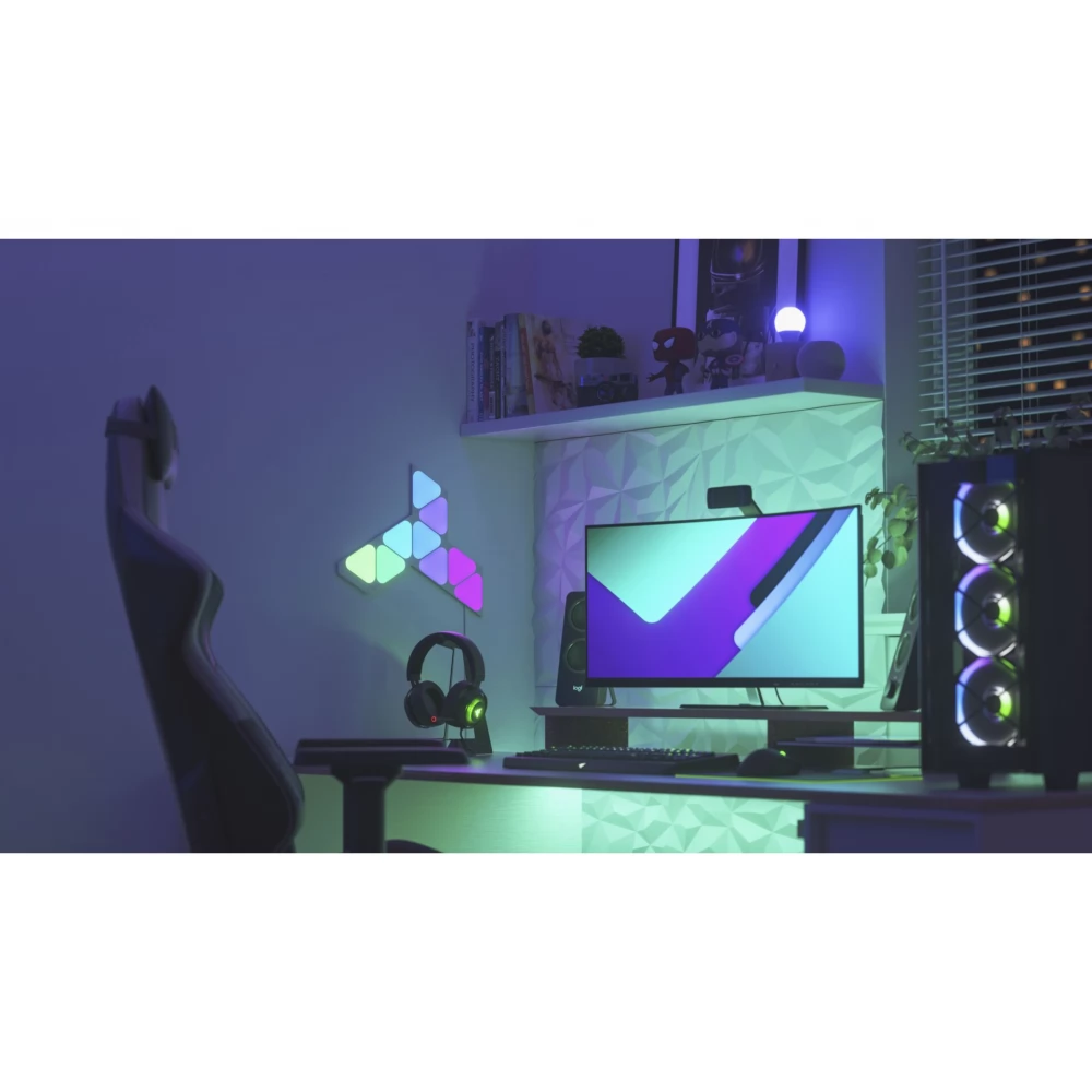 NANOLEAF NL48-0002TW-9PK-EU Shapes Triangles Mini Starter Kit (9 panels ...