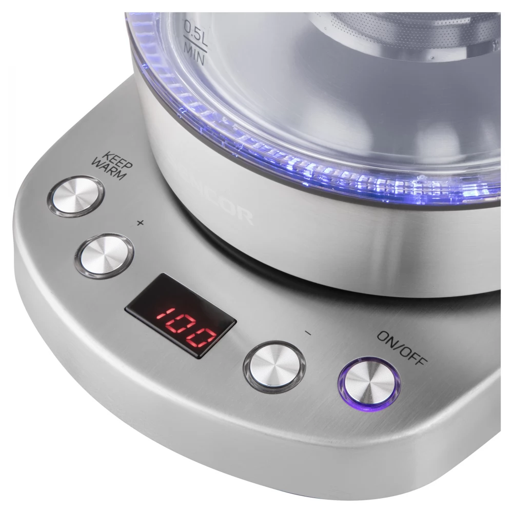 SENCOR SWK 1080SS Vízforraló teaszitával 2200 W 1 l ezüst / üveg - iPon ...
