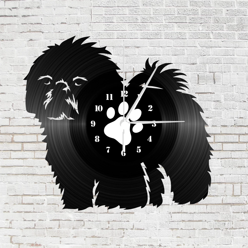 Bakelite wall clock - Shih-tzu - iPoncomp.com