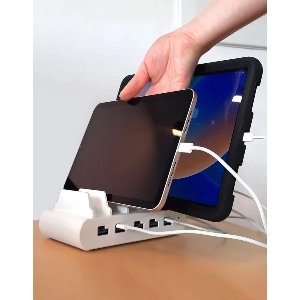 COMPULOCKS 5 Port USB and USB-C Multiple Tablet Charging Station - EU ...