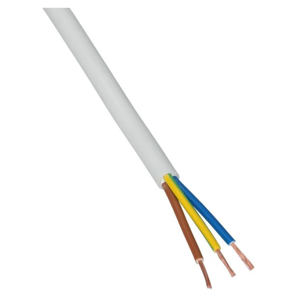H05VV-F 3x2.5 mm2 fm Mtk white twisted cable - iPoncomp.com